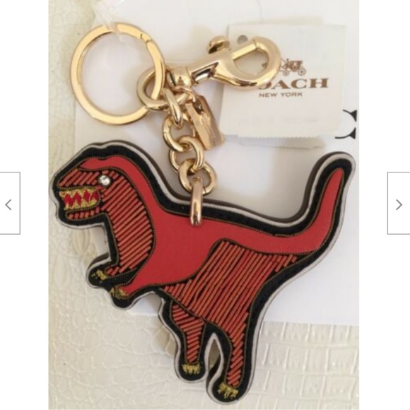 Coach | Accessories | Coach Key Chain Rexy Dinosaur Embroidered Key Fob ...